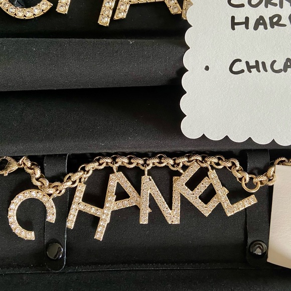 CHANEL | Jewelry | Sold Chanel 29 Cruise Logo Alphabet Charm Bracelet ...
